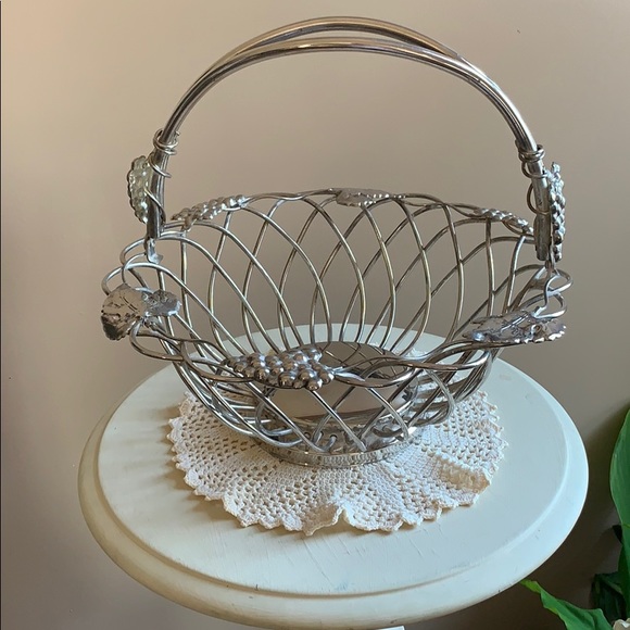 Godinger | Accents | Godinger Large Silver Plated Grape Basket | Poshmark